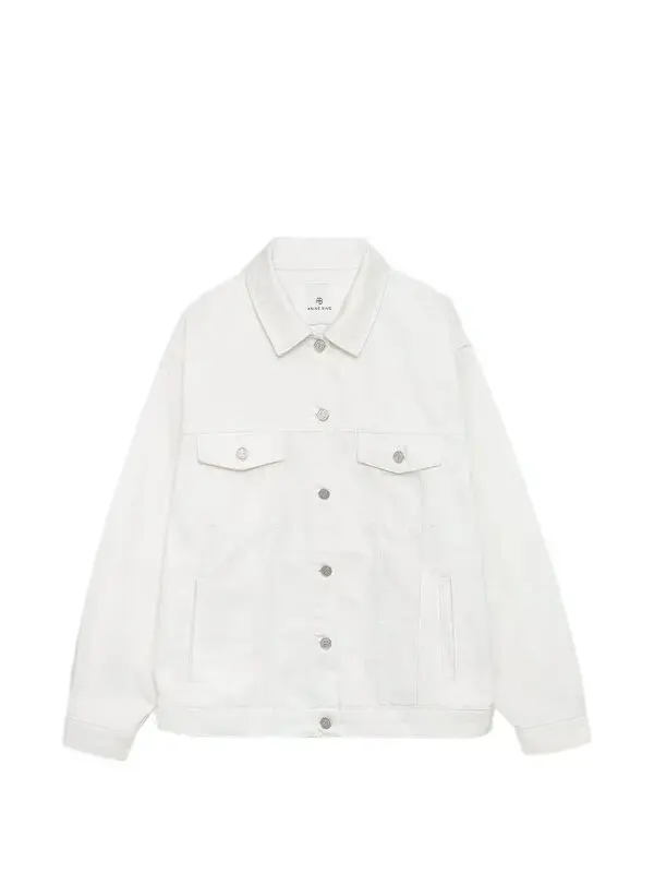 ANINE BING Rory Buttoned Pocket Jacket - White