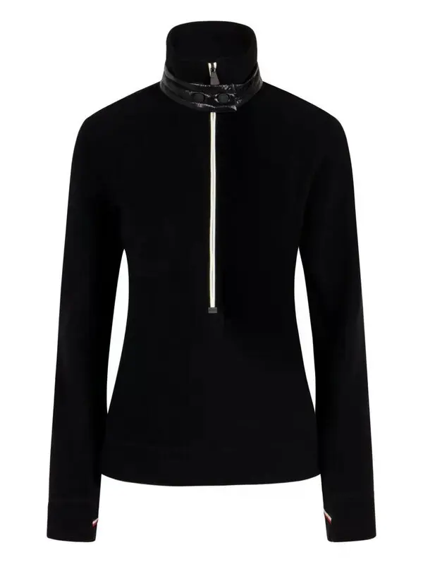 Moncler Zip-up High-neck Sweater
