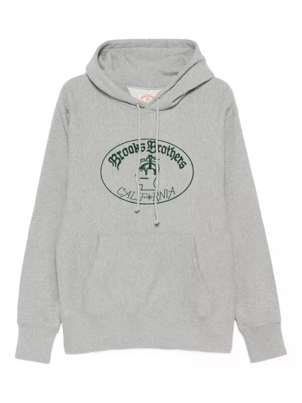 BRAIN DEAD X Brooks Brothers Logo Hoodie