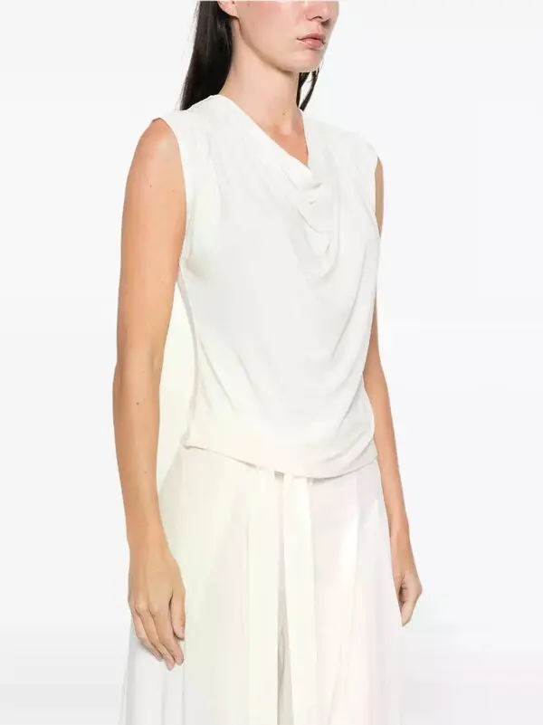Vince Sleeveless Cowl-neck Top