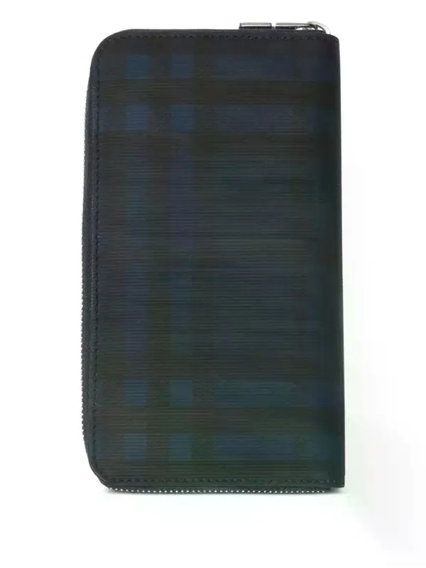 Burberry Check-pattern Zip-closure Wallet