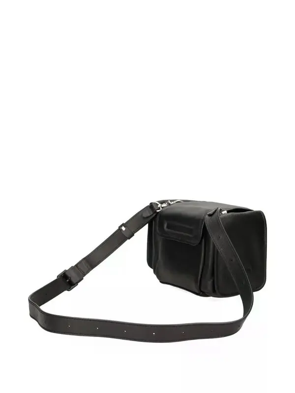 VIC MATIE Leather Crossbody Bag With Logo Lettering