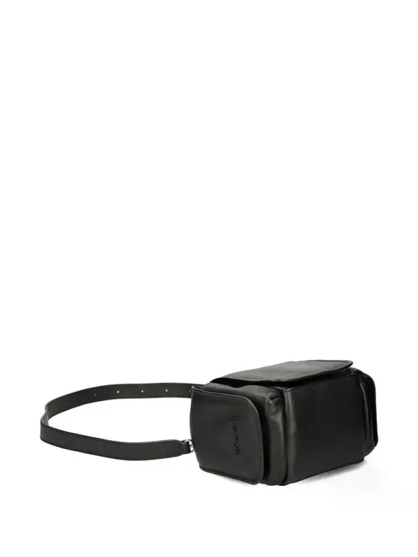 VIC MATIE Leather Crossbody Bag With Logo Lettering
