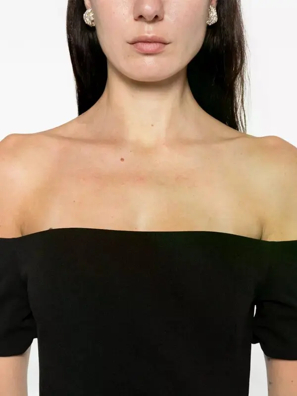 Solace London Nile Off-shoulder Maxi Dress - Black