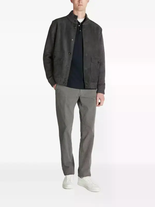 SLOWEAR Mélange-effect Tailored Trousers