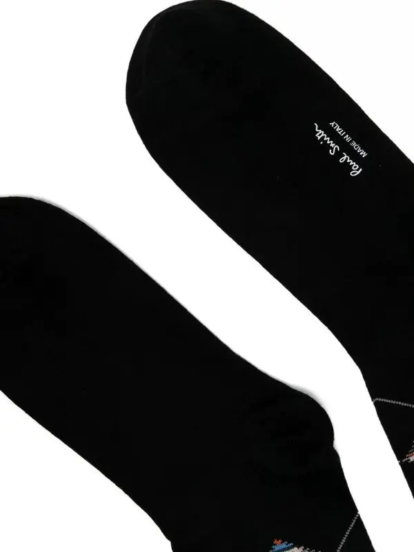Paul Smith Argyle Knee-high Socks - Black