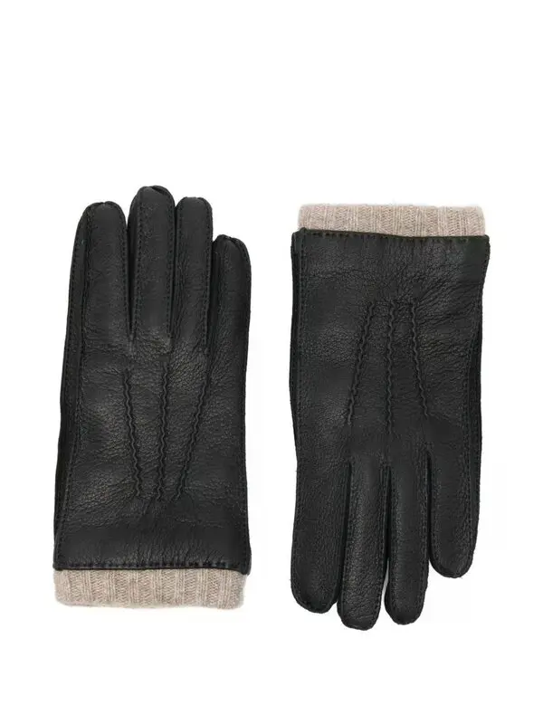 Paul Smith Leather Gloves - Black
