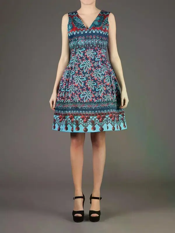 Linda Farrow Printed Lantern Dress