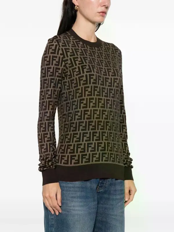Fendi Logo Pattern Sweater