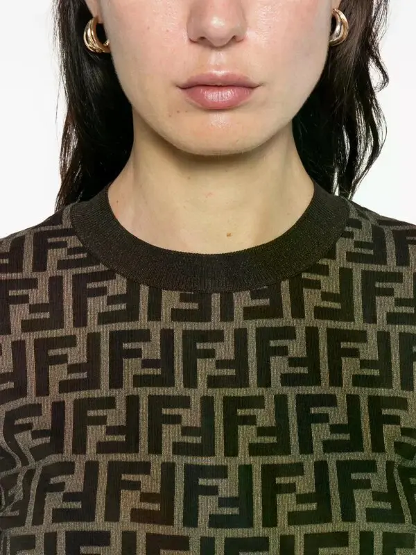Fendi Logo Pattern Sweater