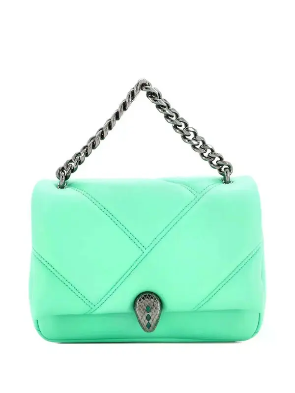 BVLGARI Serpenti Cabochon Mini Shoulder Bag - Green