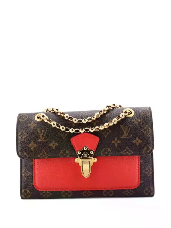 LOUIS VUITTON Monogram Canvas And Leather Victoire Shoulder Bag - Brown
