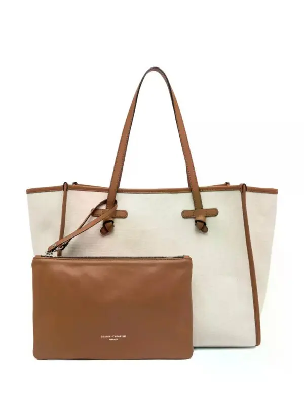 MARCELLA CLUB Knot-detail Shoulder Bag - Neutrals