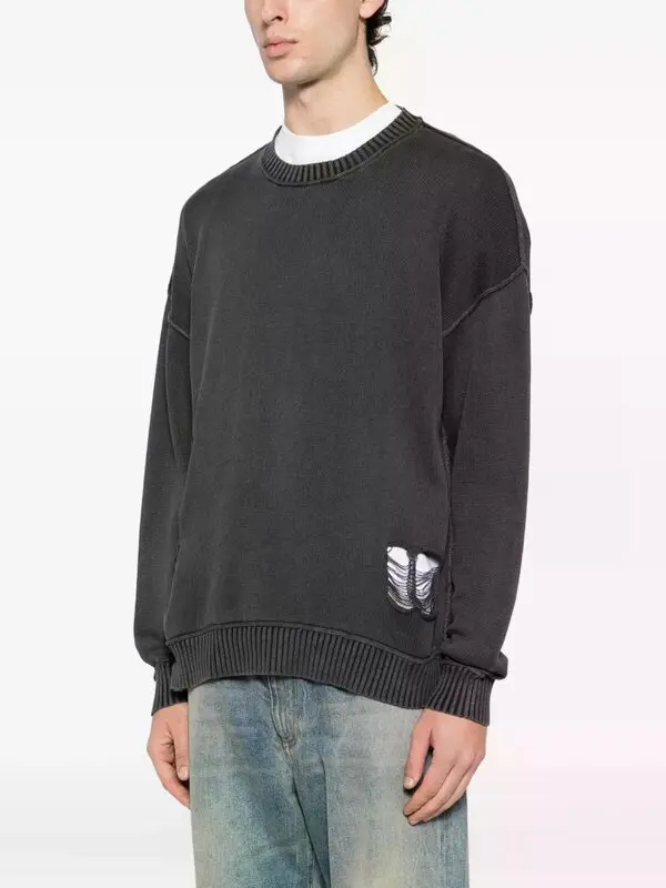 Izzue Distressed Cotton Jumper