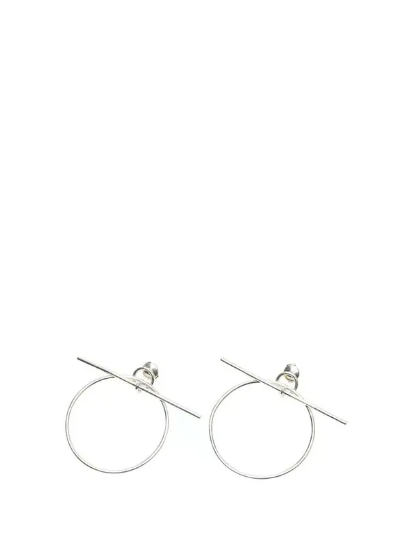 Hermès Loop Earrings - Silver
