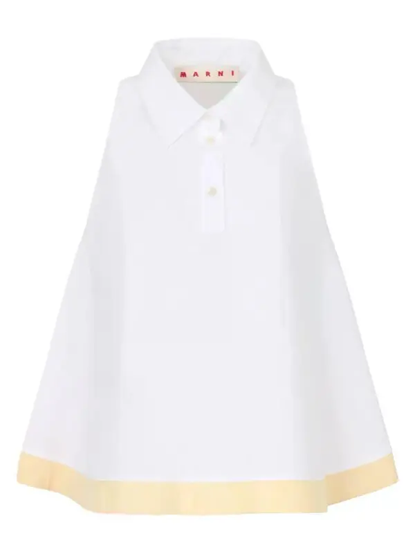 Marni Polo-collar Contrast-hem Shirt