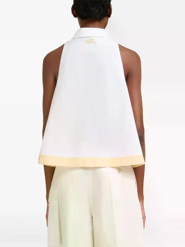 Marni Polo-collar Contrast-hem Shirt