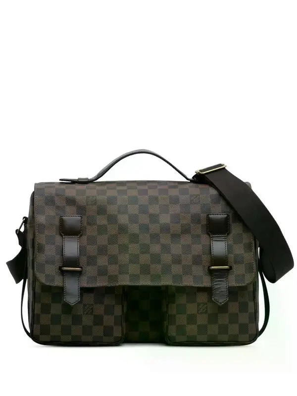 LOUIS VUITTON 2007 Damier Ebene Broadway Satchel - Brown
