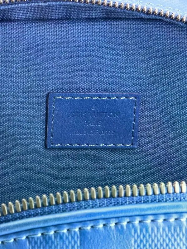 LOUIS VUITTON Michael Nm Damier Infini Leather Backpack - Blue
