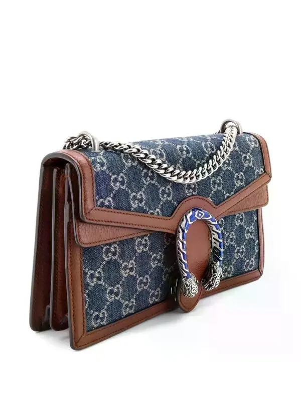 Gucci Dionysus Gg Denim Small Shoulder Bag - Blue