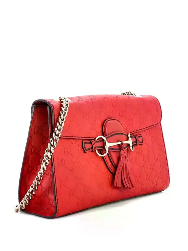 Gucci Emily Chain Flap Bag Sima Leather Medium