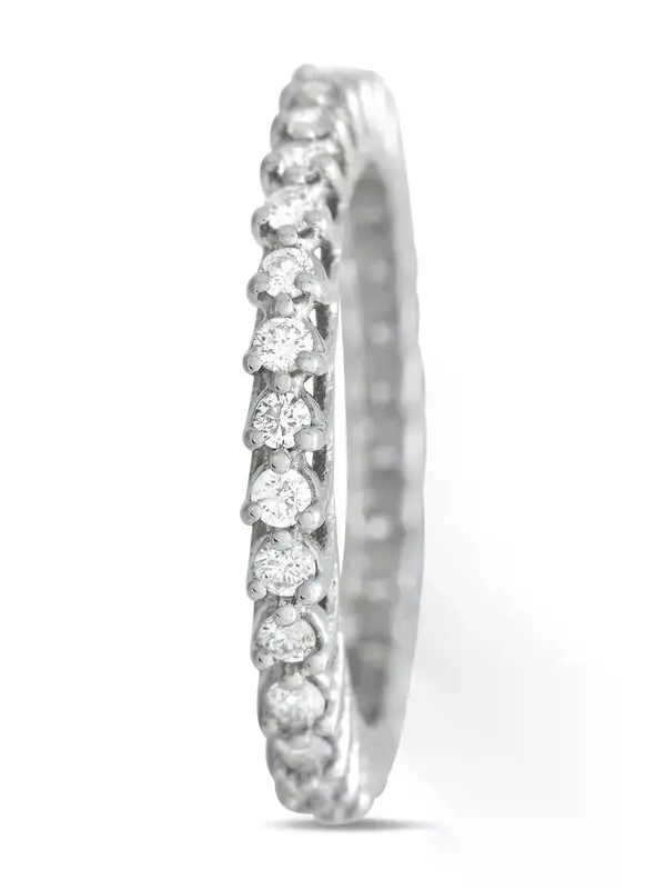 LB EXCLUSIVE 14k Gold Diamond Eternity Band Ring - White