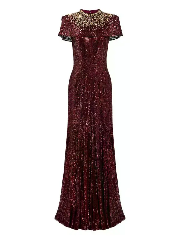 Jenny Packham Sequin-embellished Gown