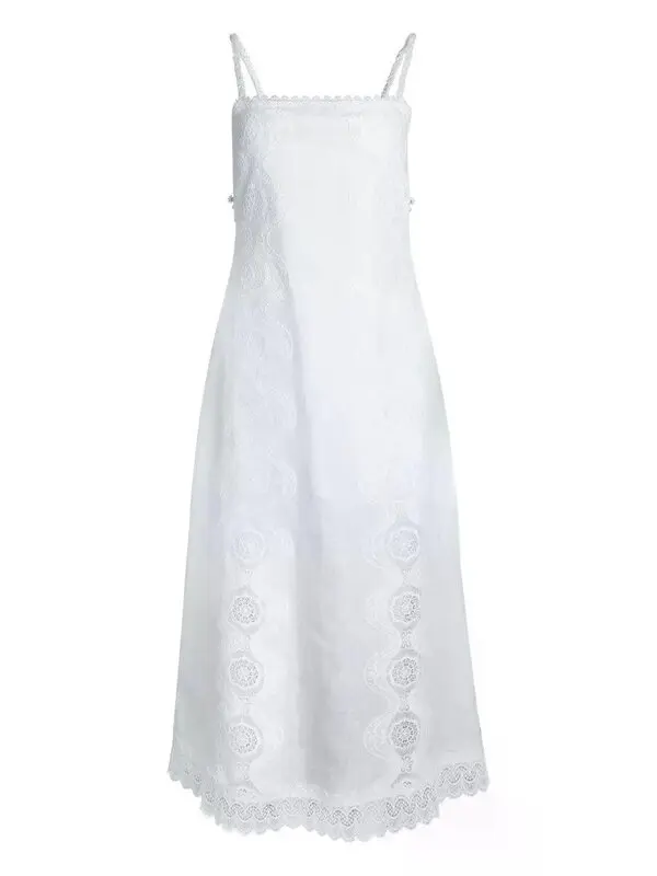 Waimari Rocio Lace-detailing Maxi Dress - White