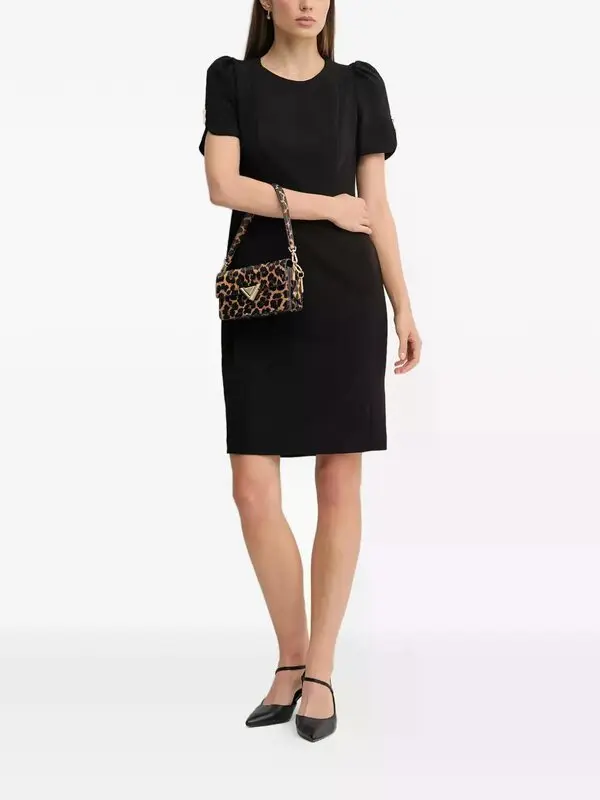 Dkny Puff-sleeve Mini Dress