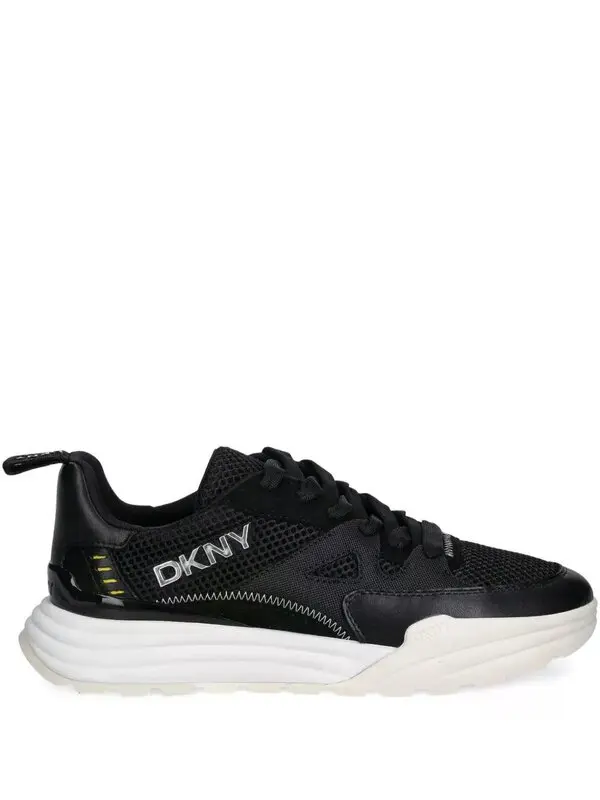 Dkny Zanira Logo Lettering Sneakers - Black