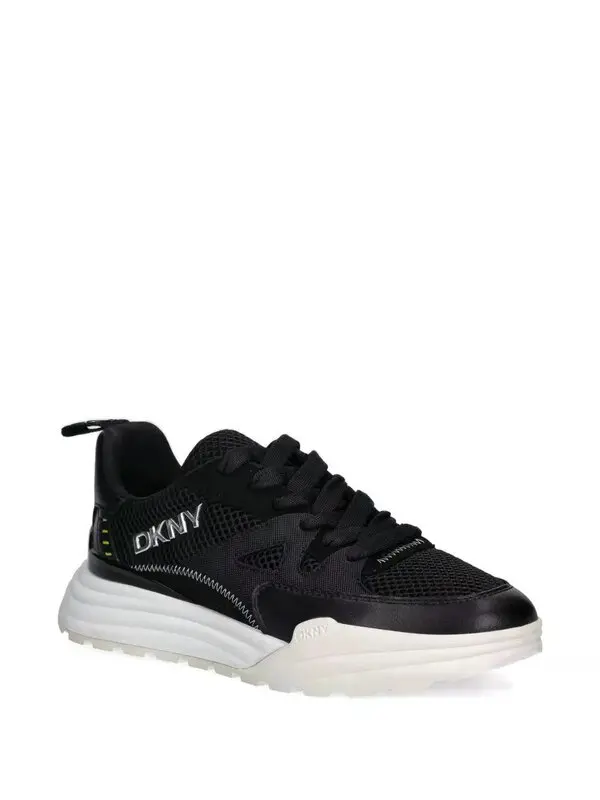 Dkny Zanira Logo Lettering Sneakers - Black