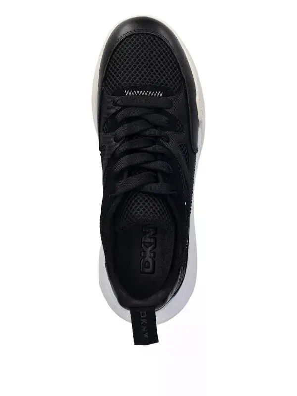 Dkny Zanira Logo Lettering Sneakers - Black