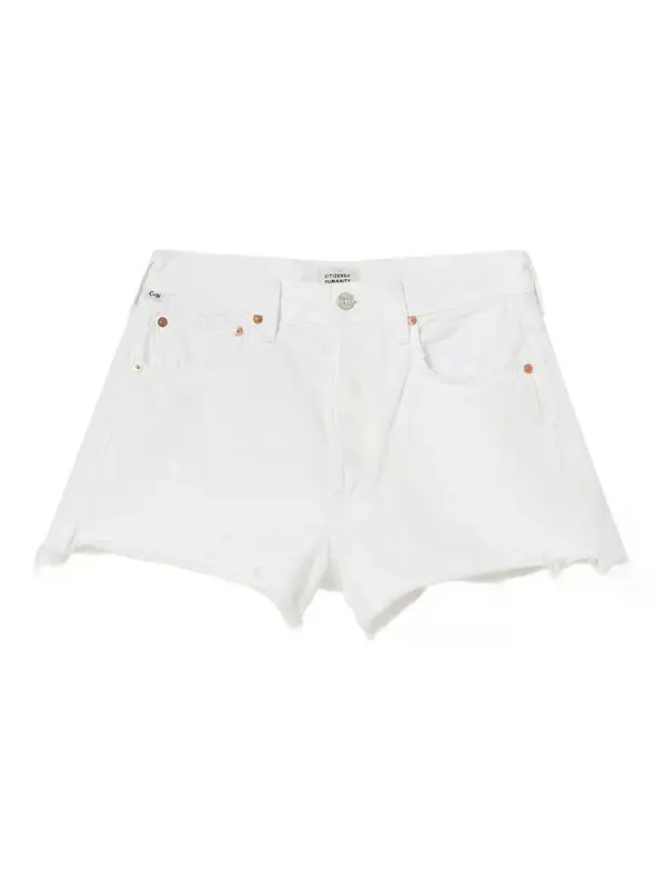 Citizens Of Humanity Marlow Cotton Shorts - White