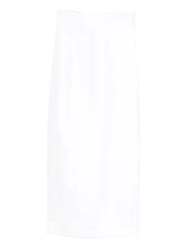 Posse Emma Long Pencil Skirt - White