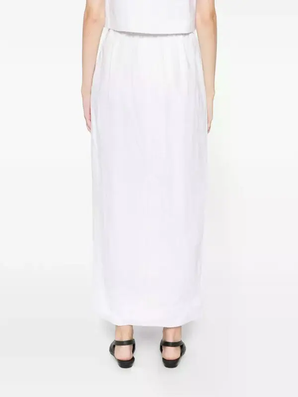 Posse Emma Long Pencil Skirt - White