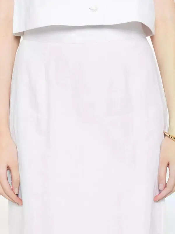 Posse Emma Long Pencil Skirt - White