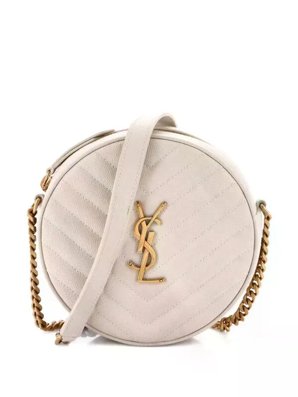 Saint Laurent Vinyle Round Camera Crossbody Bag