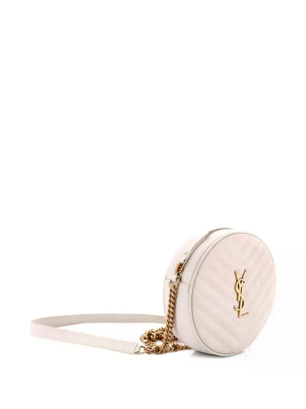 Saint Laurent Vinyle Round Camera Crossbody Bag