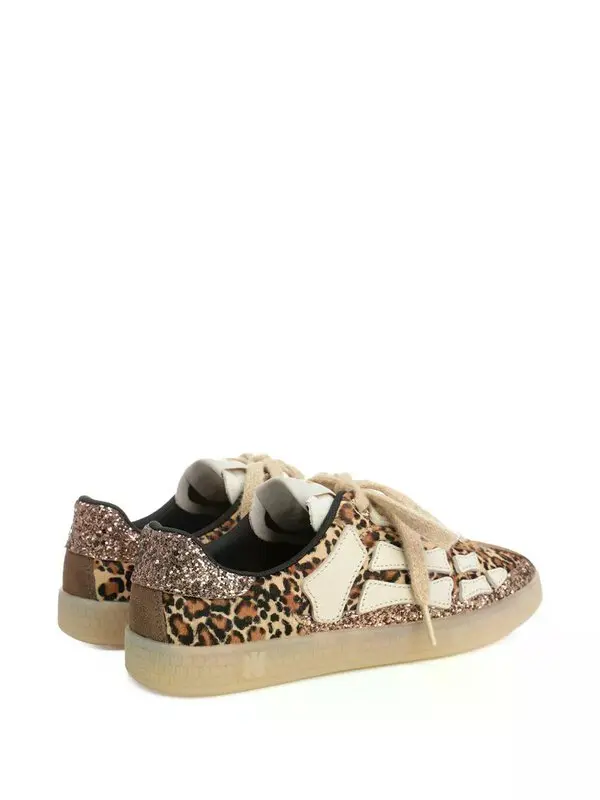 Amiri Pacific Bones Leopard-print Sneakers