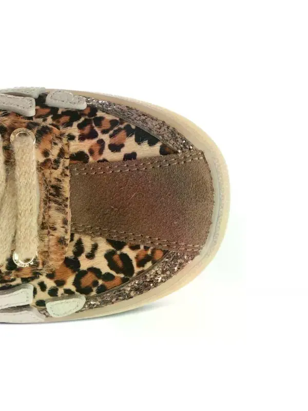 Amiri Pacific Bones Leopard-print Sneakers