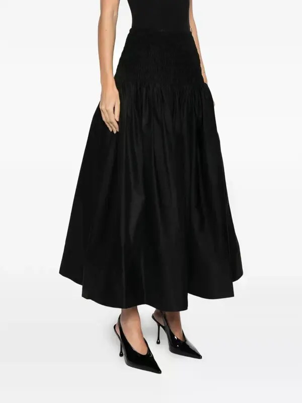 SELF-PORTRAIT Shirred-panel Maxi Skirt