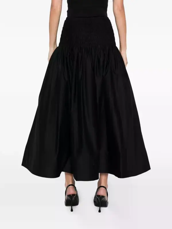 SELF-PORTRAIT Shirred-panel Maxi Skirt