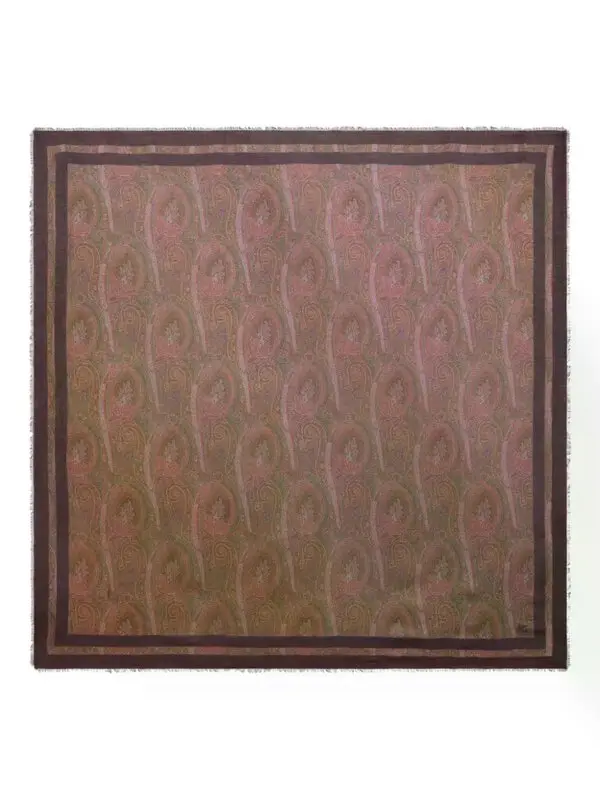 Etro Cashmere-blend Scarf - Brown