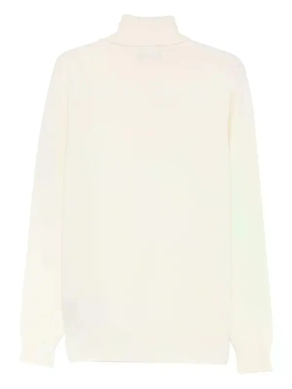 DELL'OGLIO Roll Neck Sweater - White