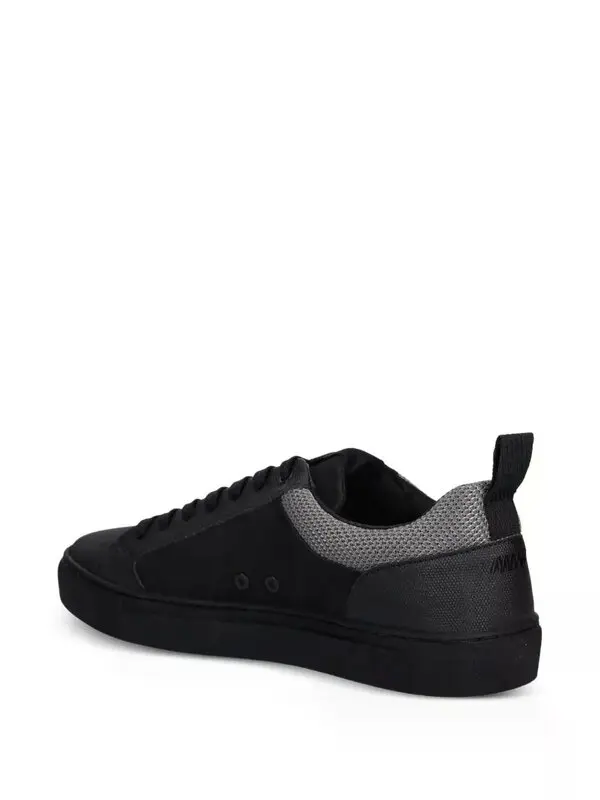 Hugo Panelled Lace-up Sneakers - Black