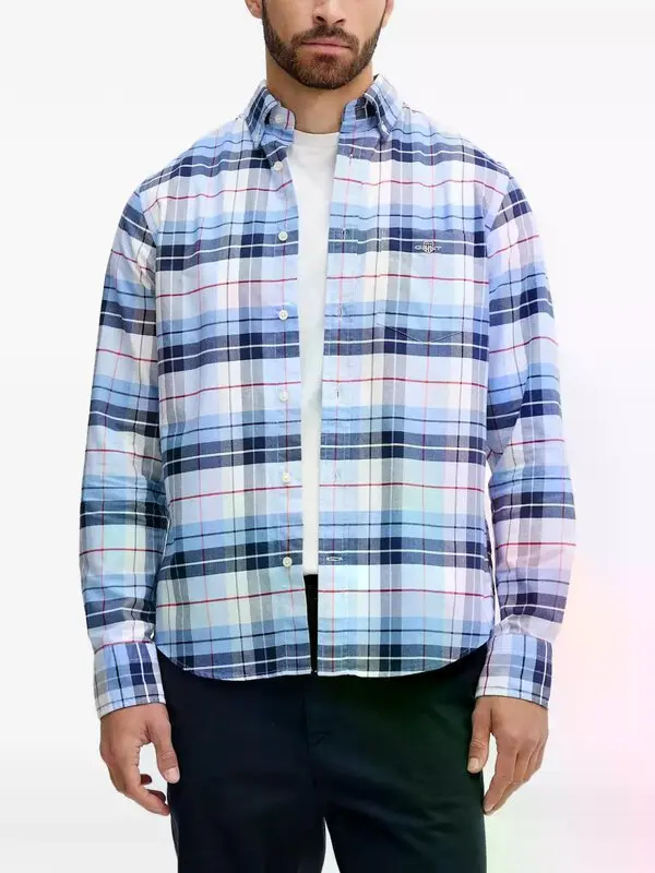 Gant Plaid Oxford Shirt - Blue