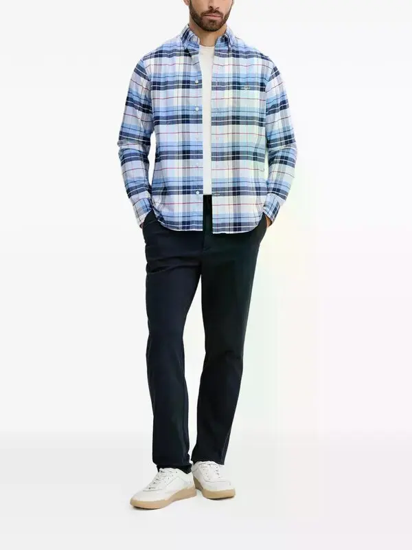 Gant Plaid Oxford Shirt - Blue