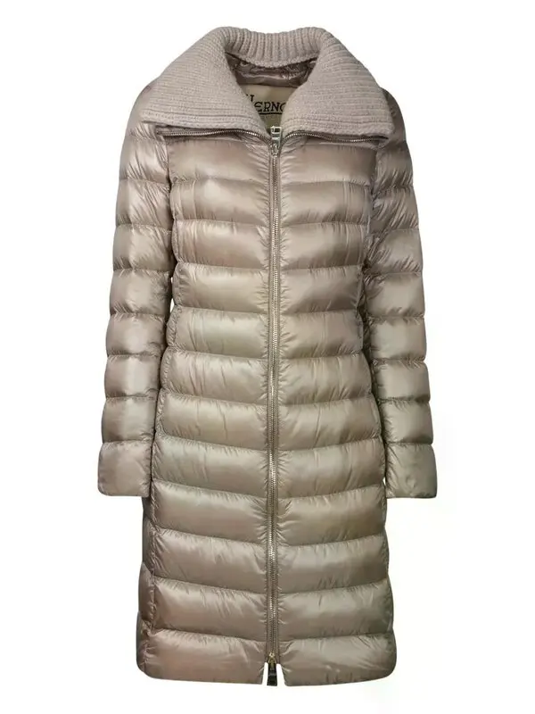 Herno Padded Jacket With Knitted Collar