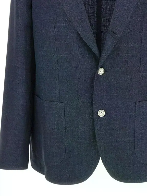 BARBA NAPOLI Peak-lapel Patch-pocket Blazer