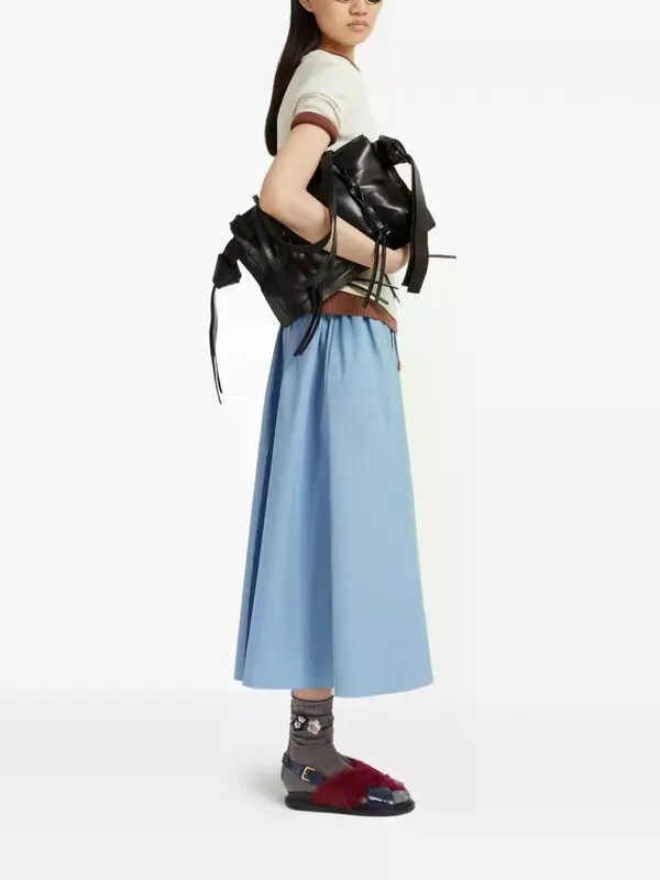 Marni Gathered Midi Skirt - Blue